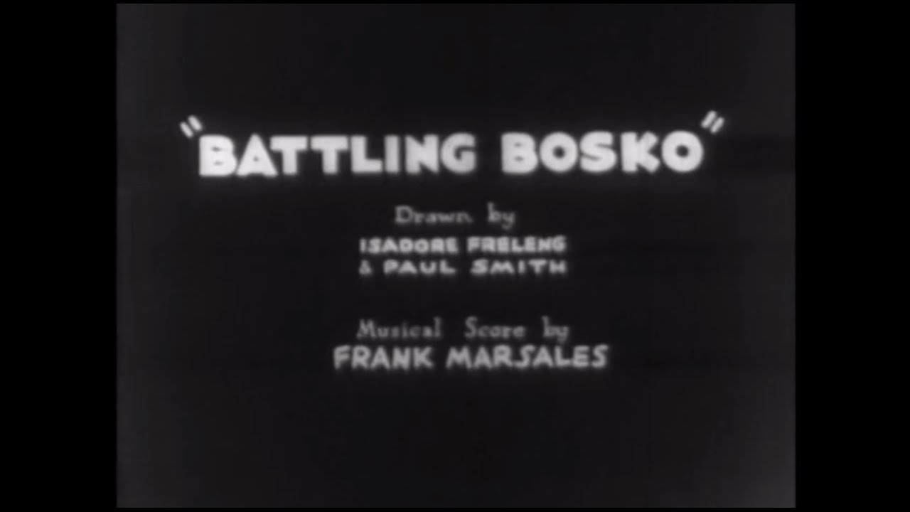 Looney Tunes: Battling Bosko (1932) Intro And Outro - YouTube