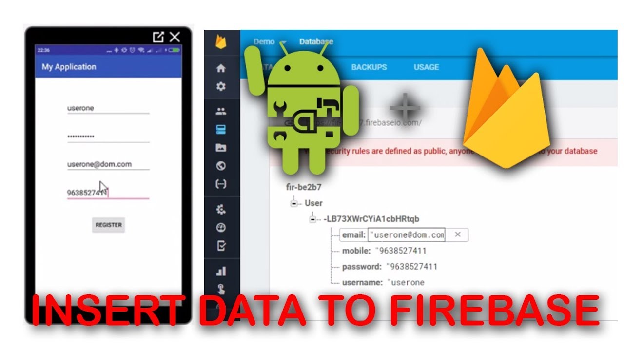Android Firebase Tutorial | Insert into database - YouTube