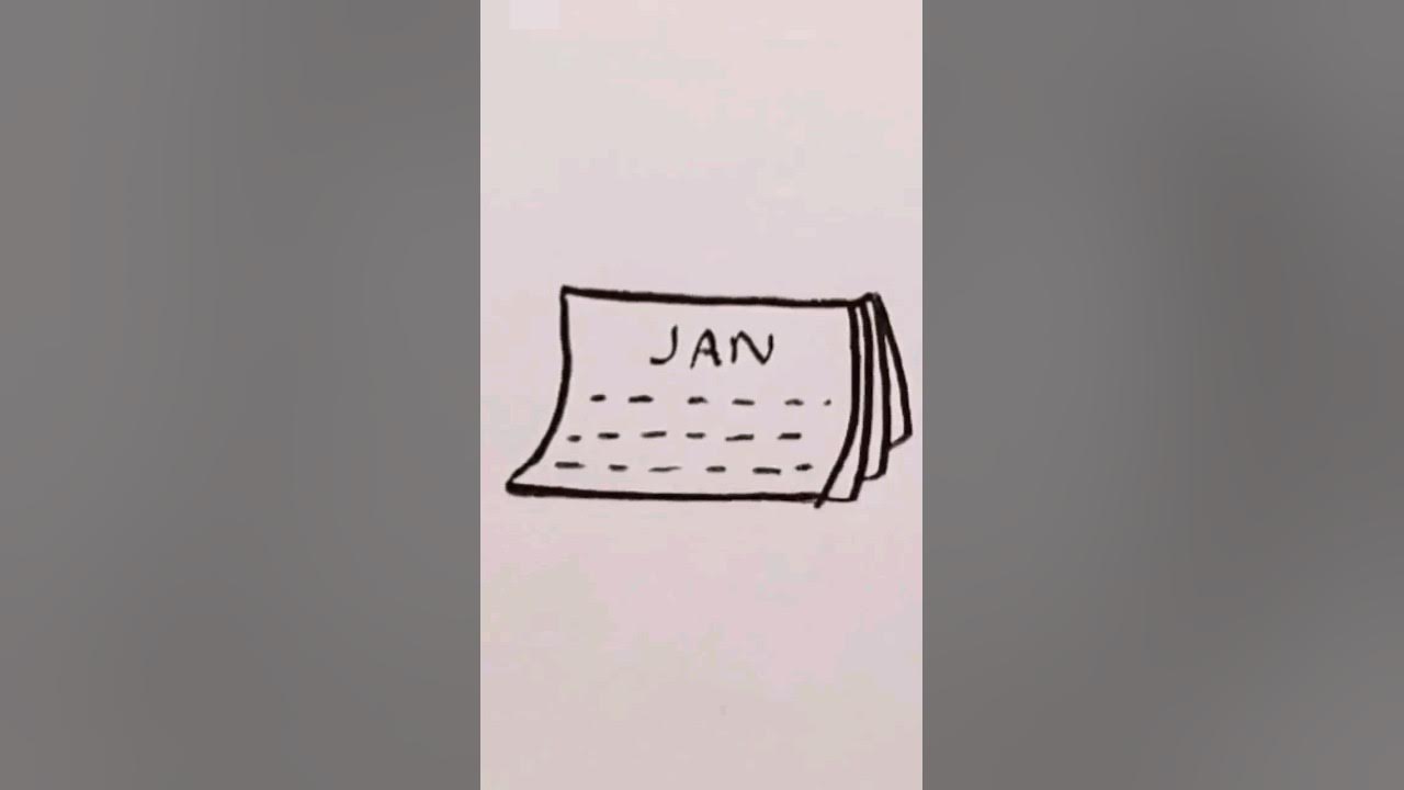 How to draw a calendar 📅 step by step with easy fast way - YouTube