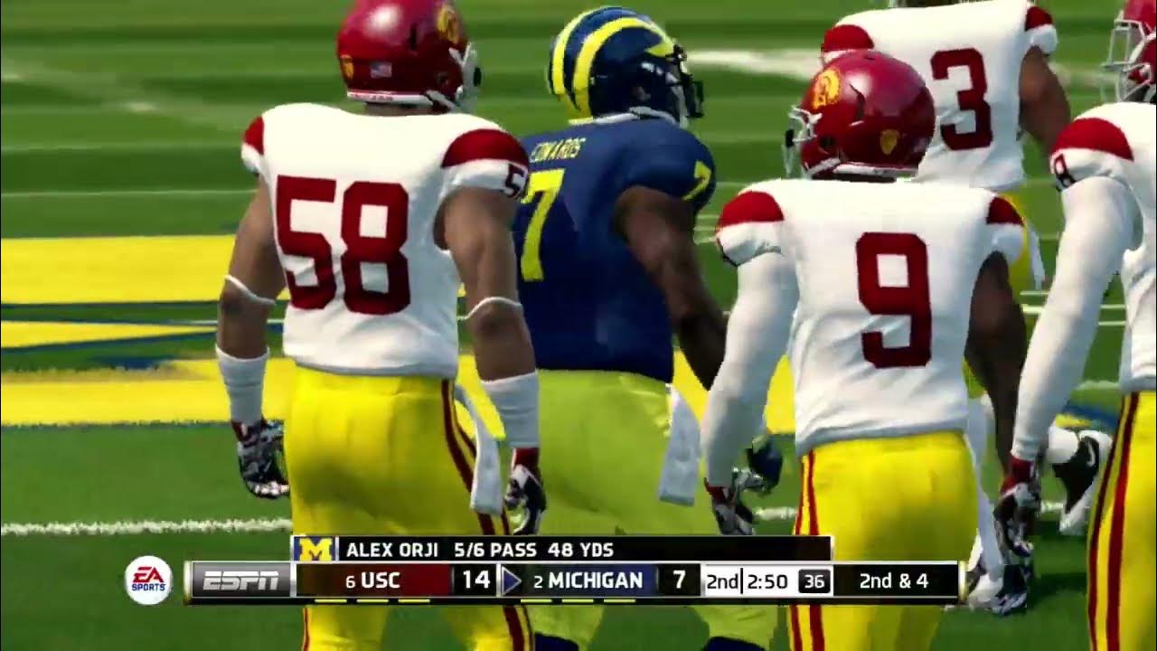 USC vs Michigan - NCAA Football 14 - Rosters Updated for 2024-25 Season Week 4 - YouTube