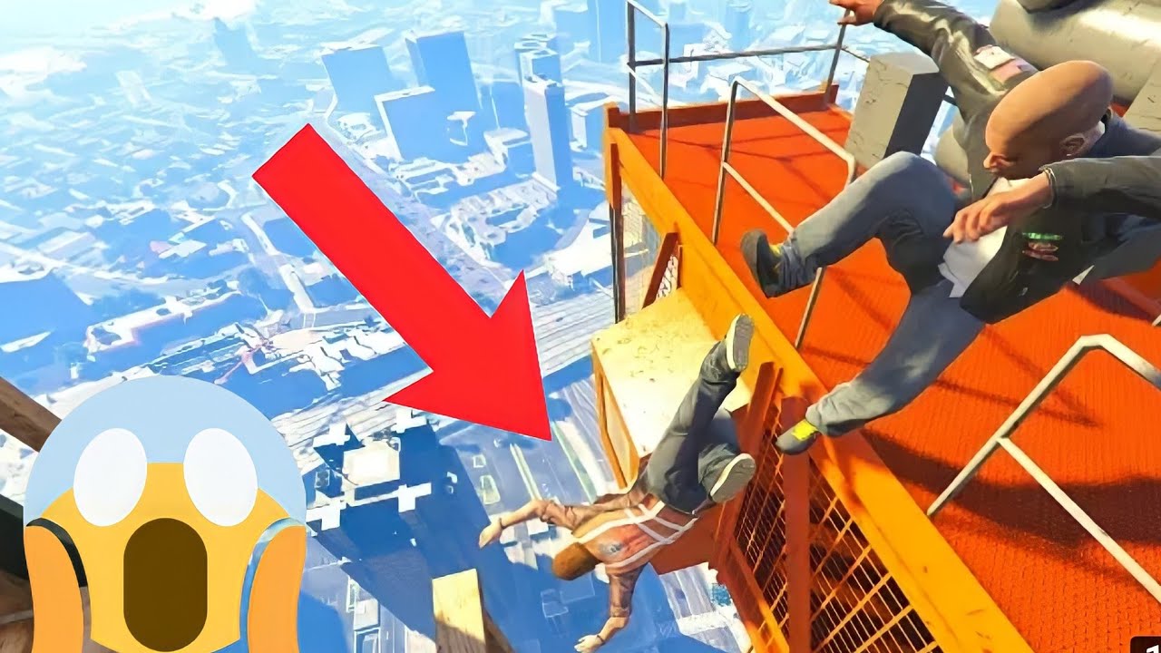 GTA 5: Falling off Highest Buildings - GTA 5 Funny Moments & Fails ...