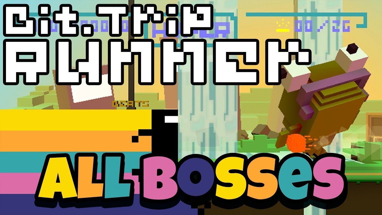 Bit Trip Runner - All Bosses - YouTube
