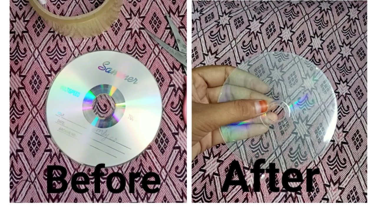 How to make clear CD | How to remove foil from CD | DIYClearCD ...