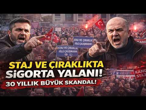Staj Mağdurları İsyanda! “Sigorta” Dediler Ama Emeklilik Yok!