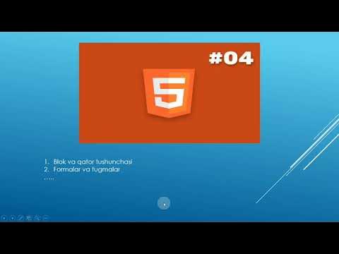 Html kurs yakuni / Html block va qator elementlari / Html formalar ...