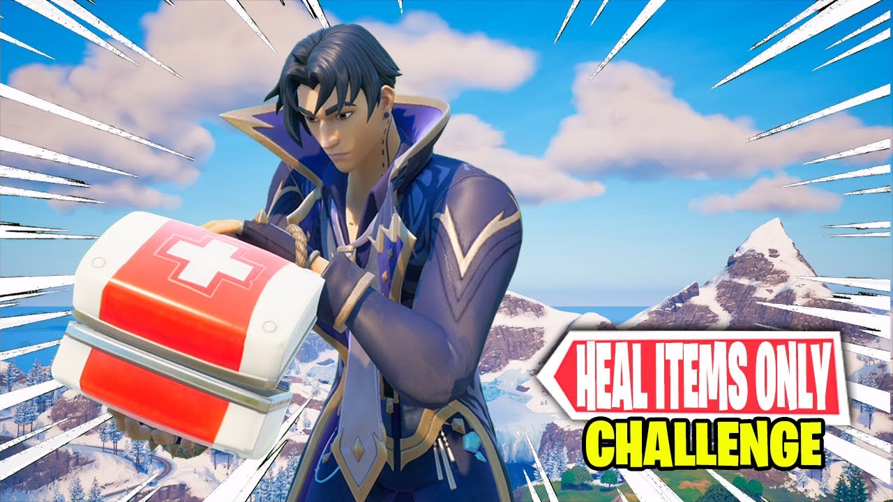 Fortnite But I Can Only use Healing Items - YouTube