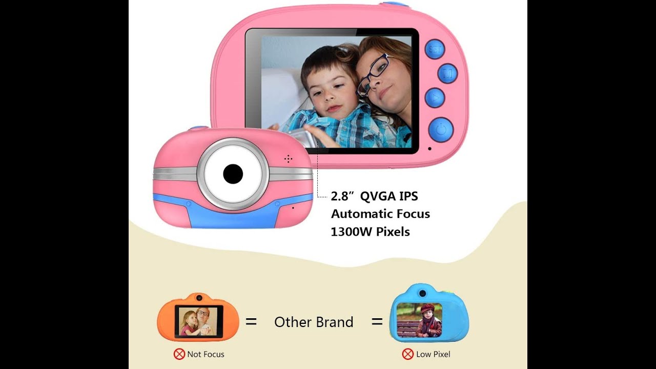 JONZOO Kids Camera Toys for Boys Girls 3-12 Year Old, Children Digital ...