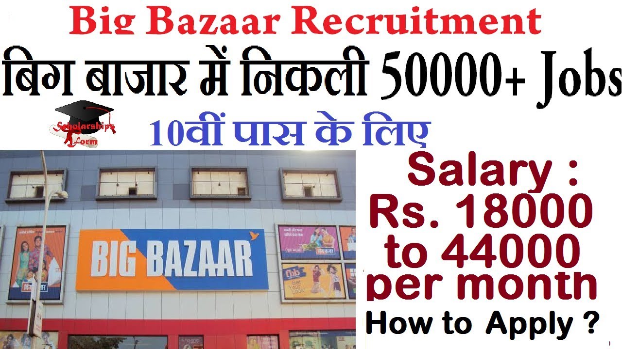 Big Bazaar Recruitment 2020 Latest 50000+ Jobs Vacancies - YouTube