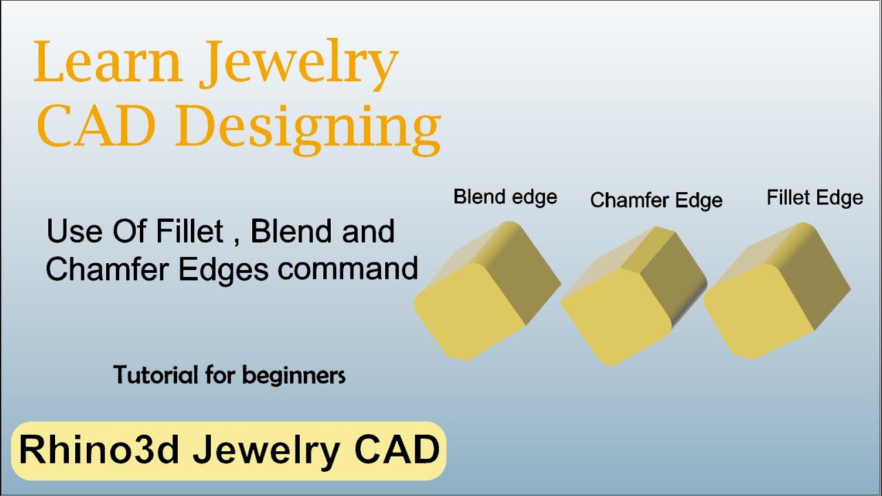 Use of Command Fillet Edge, Blend Edge, Chamfer Edge on a simple ...