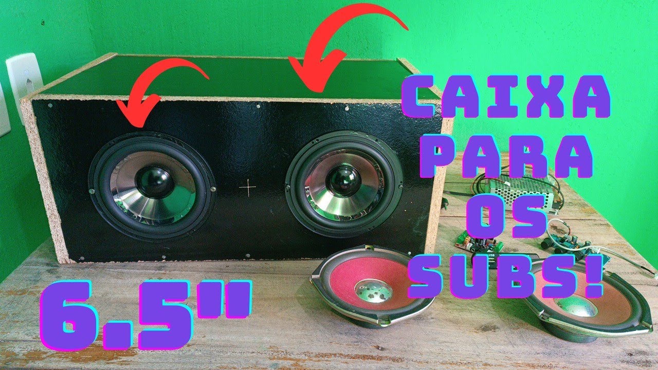 Caixa para os subwoofers! Projeto de som caseiro em andamento! - YouTube