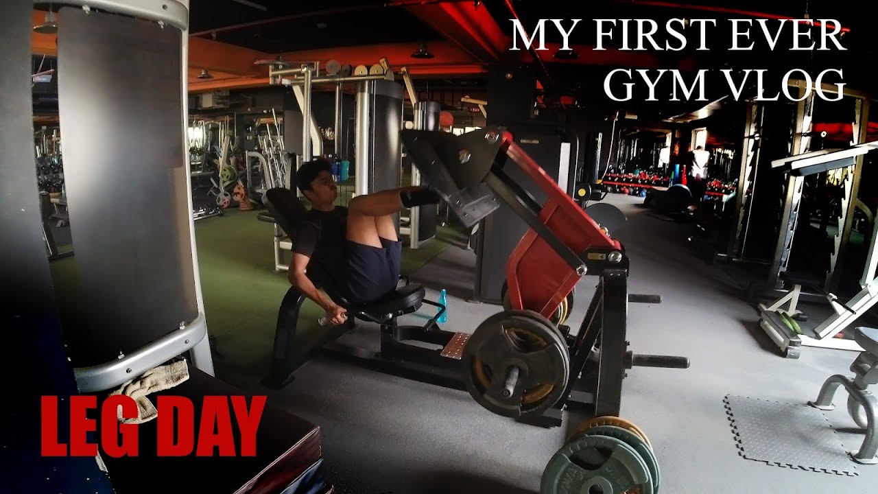 First Leg Day Vlog At Gym Youtube