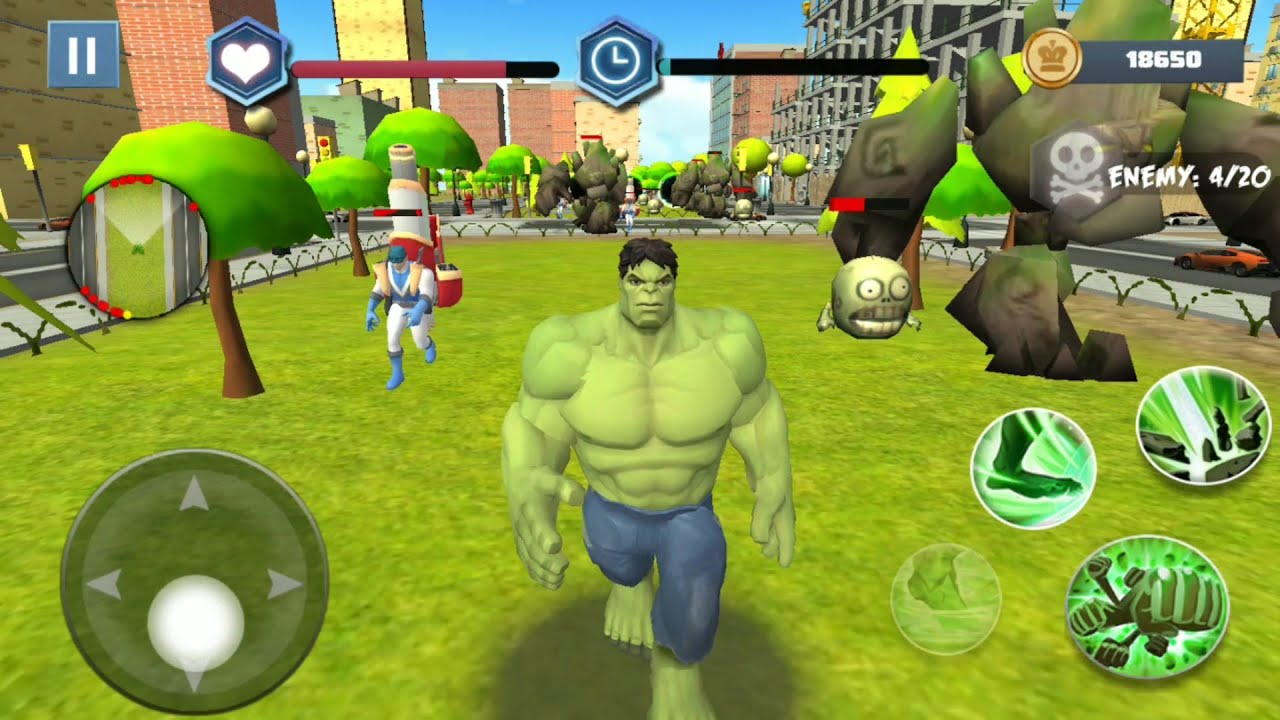 Superhero Hulk Save Ironman Fighting - Super City Hero Crime City ...
