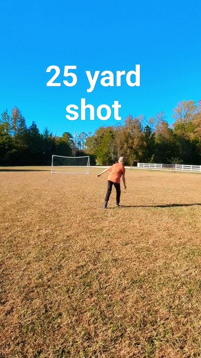 25 yard shot in soccer - YouTube
