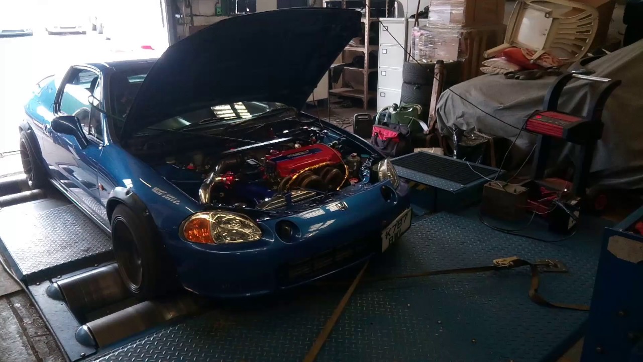 Honda Del Sol Turbo Build Dyno Day (take 3) - YouTube