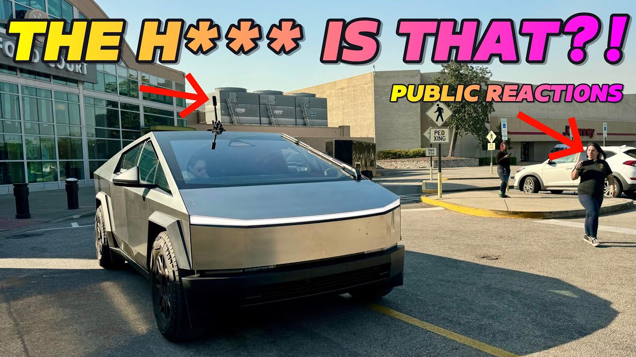 Public GOES CRAZY Seeing My Cybertruck! (Reactions in North Carolina ...