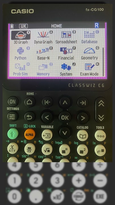How To Enter Exam Mode - Casio fx-CG100 Classwiz Graphic Calculator - YouTube