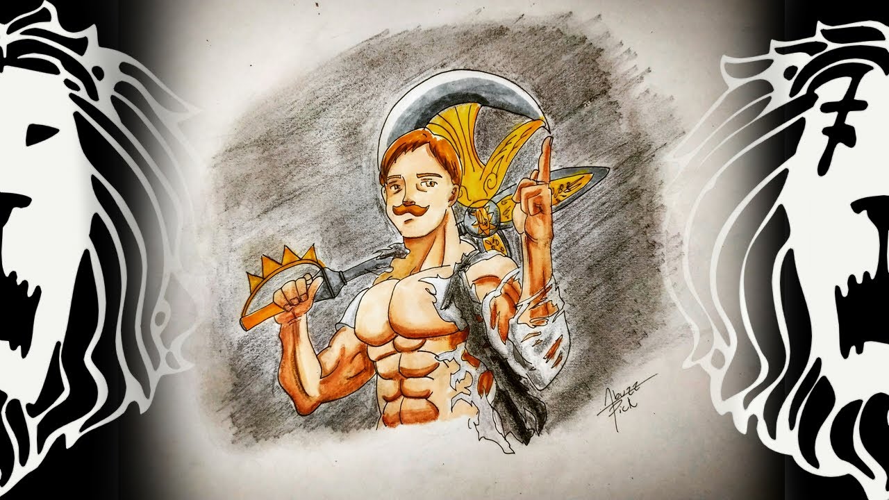 Cómo dibujar a Escanor | How to draw Escanor | Nanatsu no taizai | Los ...