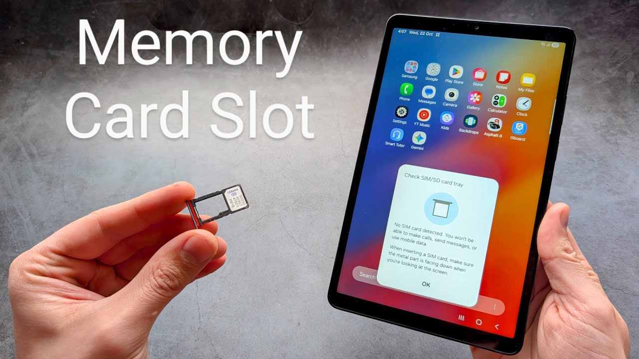 Does Samsung Galaxy Tab A11+ Have SD Memory Card Slot - YouTube