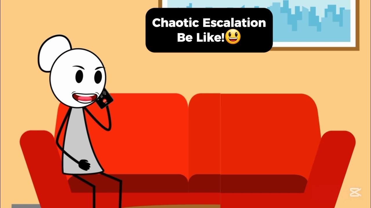 Chaotic Escalation😃Automatic Disconnect #animation #usa#funny#funnymemes #trending#funny#duet # ...