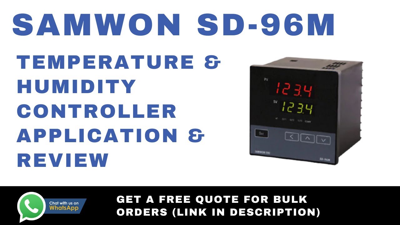 Samwon SD-96M Temperature & Humidity Controller #review #automation - YouTube