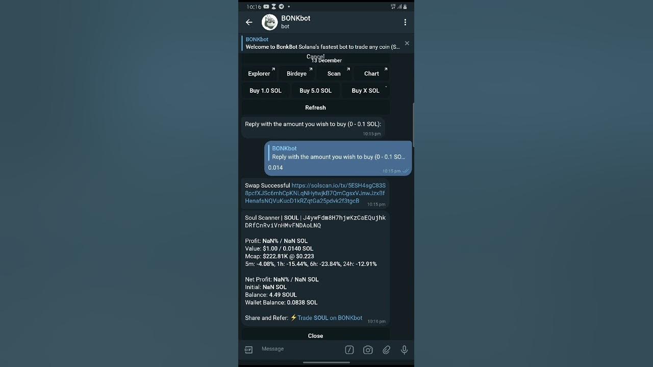How to use bonk trading bot on telegram (Part 1) - YouTube