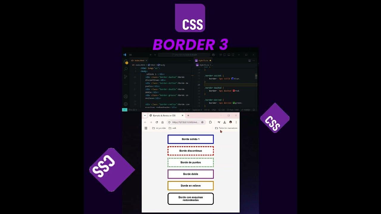 🌟📢🚀CURSO CSS GRATIS 💰¡Aprende a DAR ESTILO AL BORDER DE TU WEBPAGE!🌐📢🚀😎 #csstutorial , # ...