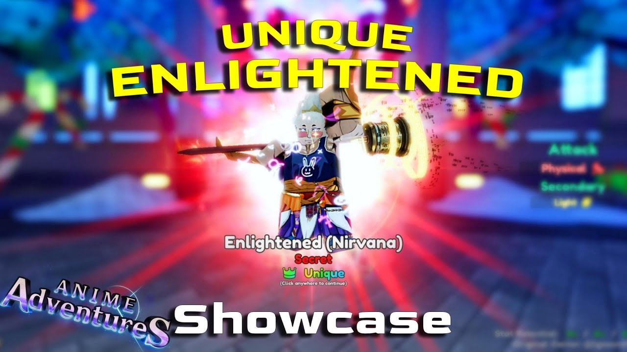 I GOT UNIQUE ENLIGHTENED [showcase] - Anime Adventures - YouTube