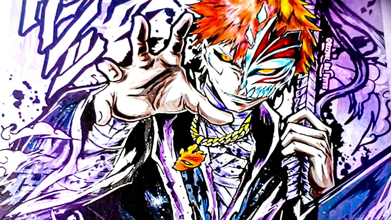 Ichigo's Hollowfication Fusion Poster - Embodying Striking Amalgamation ...