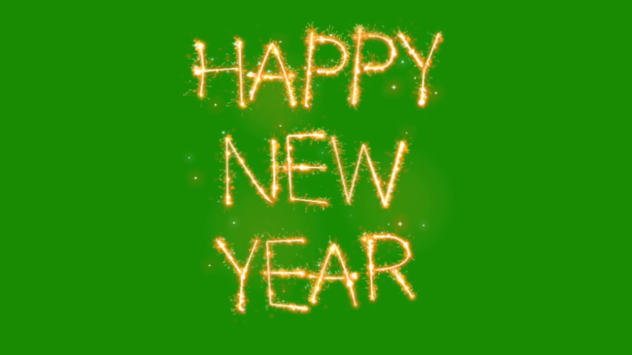HAPPY NEW YEAR GREEN SCREEN ANIMATION(NO COPYRIGHT) - YouTube
