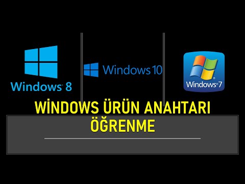 Windows ürün anahtarı görme - Windows 7, Windows 10, Windows 11 -  Programsız veya Programlı