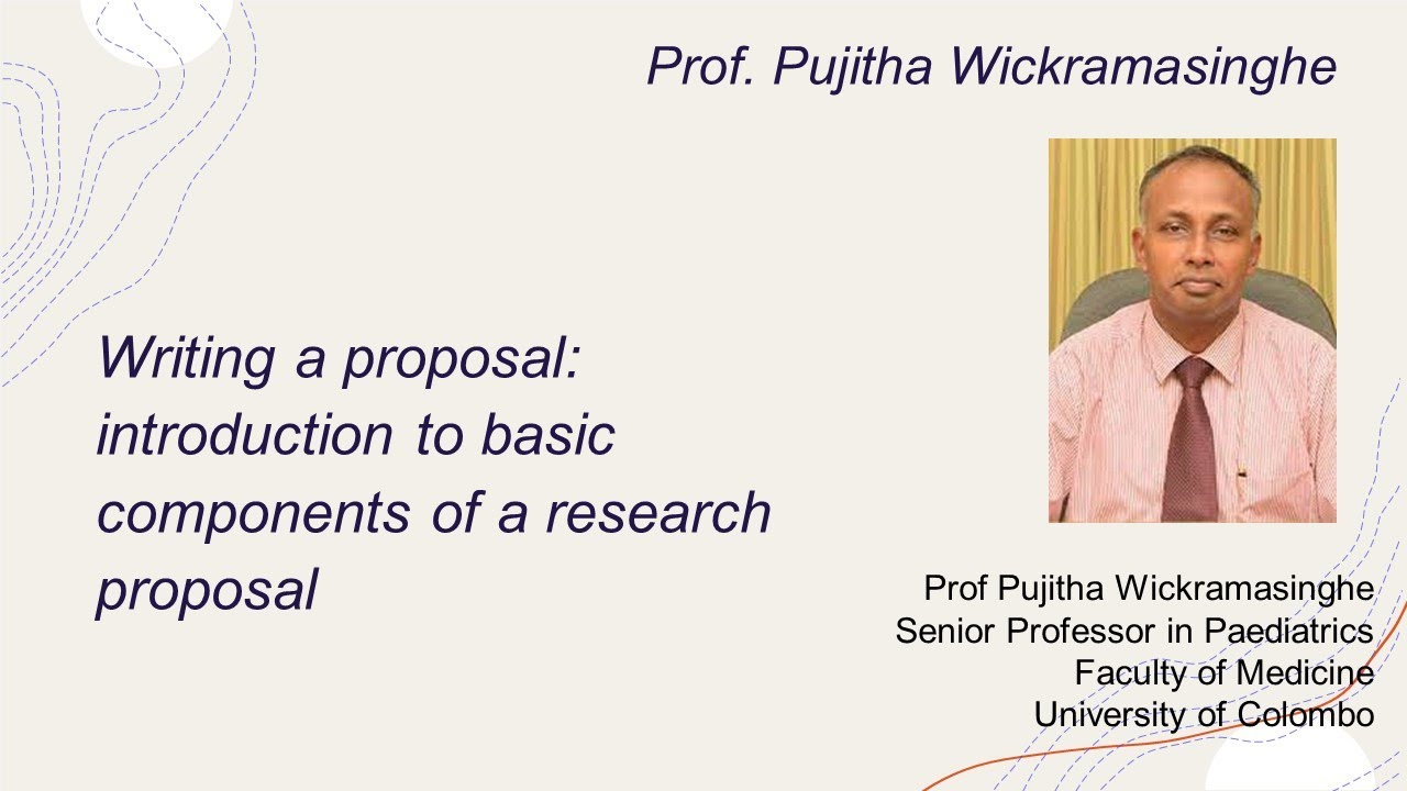 Writing a proposal: Introduction to basic components of a research ...