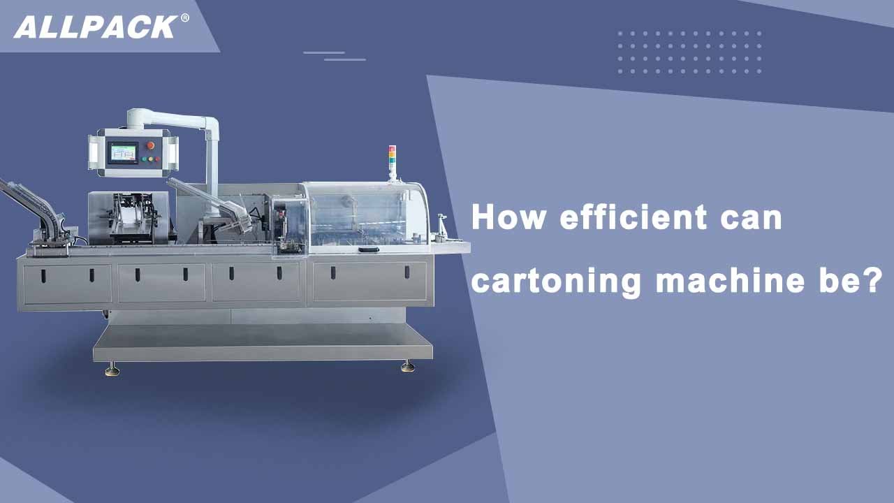 How efficient can cartoning machine be? - YouTube