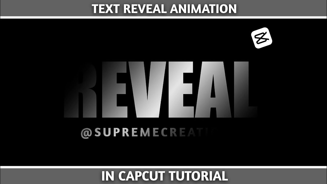 CapCut Text Effect : Text Reveal Animation In CapCut Tutorial | CapCut Video Tutorial #2023 ...