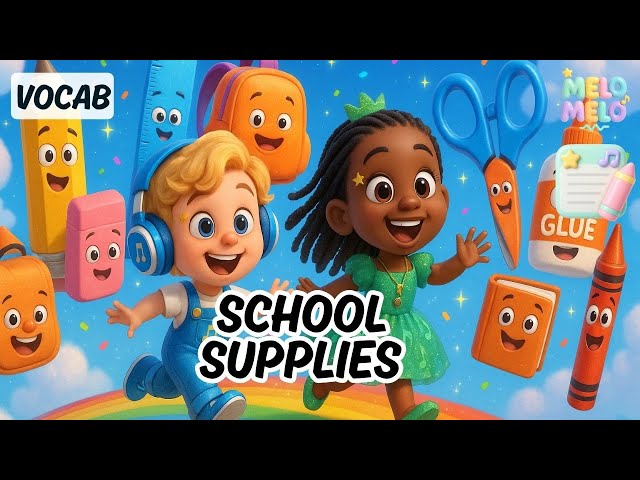 School Supplies Song - Vocabulary &…: English ESL video lessons