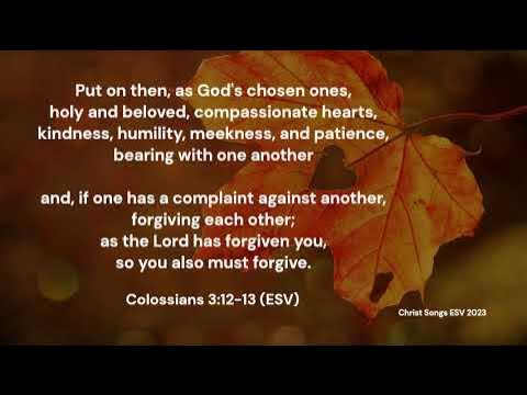Colossians 3:12-13 ESV Memory Verse Song - YouTube