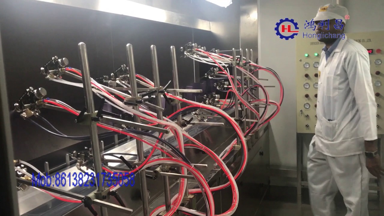 Automatic UV Painting Line for Mobile Phone Cases - YouTube