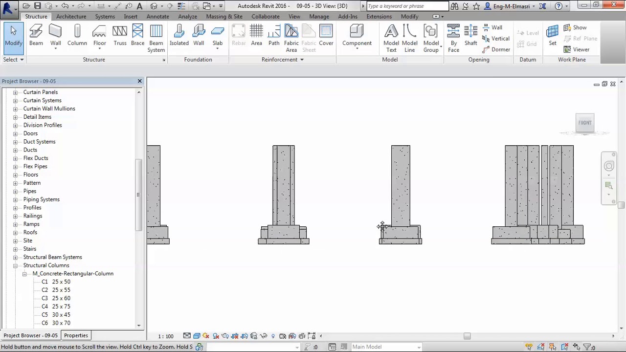 Revit Structure | 09 Structural Foundation | 05 Difference in Isolated ...