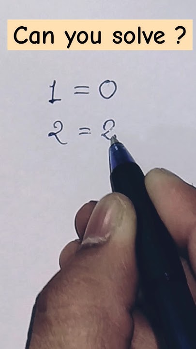 No. Puzzle tricky question | Can u solve this #mathematics #mathstricks ...