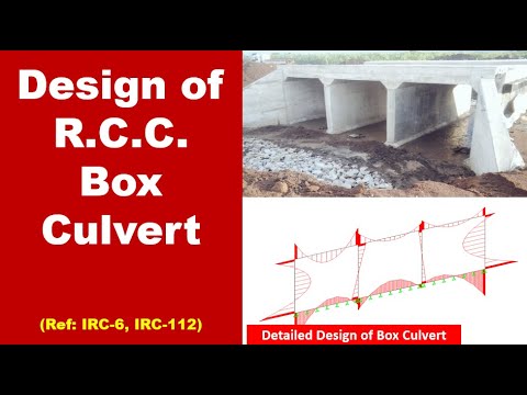Design of RCC Box Culvert | As per IRC:6 & IRC-112 - YouTube