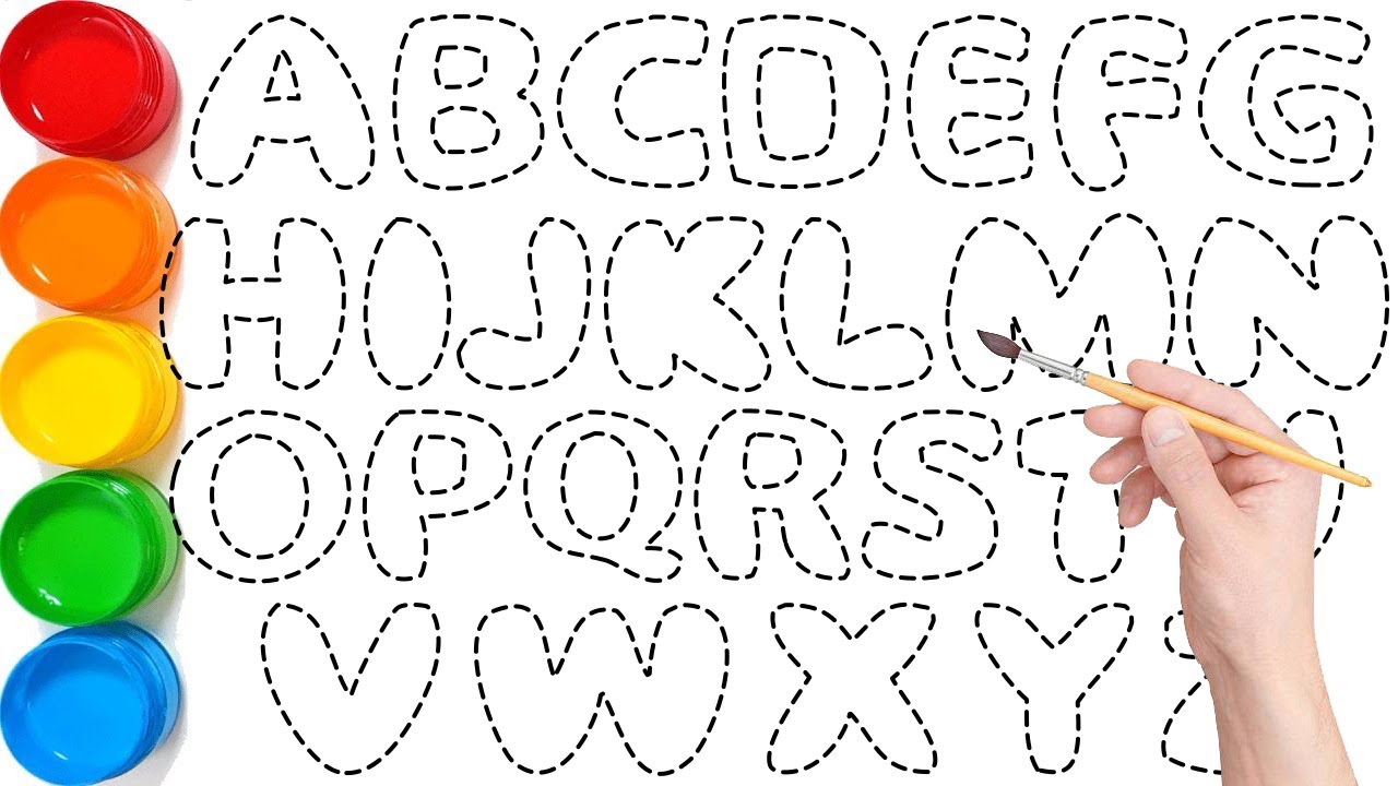 ABC for Kids // Learn to Draw and Paint ABCD Step by Step Easy ...