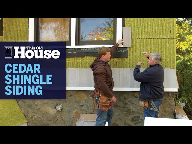 Cedar Shingle Siding Installation Installing Western Red Cedar Shingle