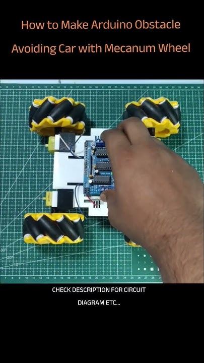 How to make an Arduino Obstacle Avoiding Car with Mecanum Wheel #robotics #arduino # ...