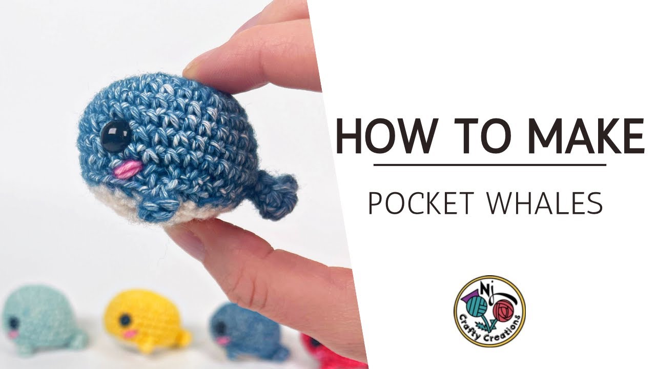 Crochet Pocket Whale | No Sew | For Beginners Amigurumi Whale Tutorial ...