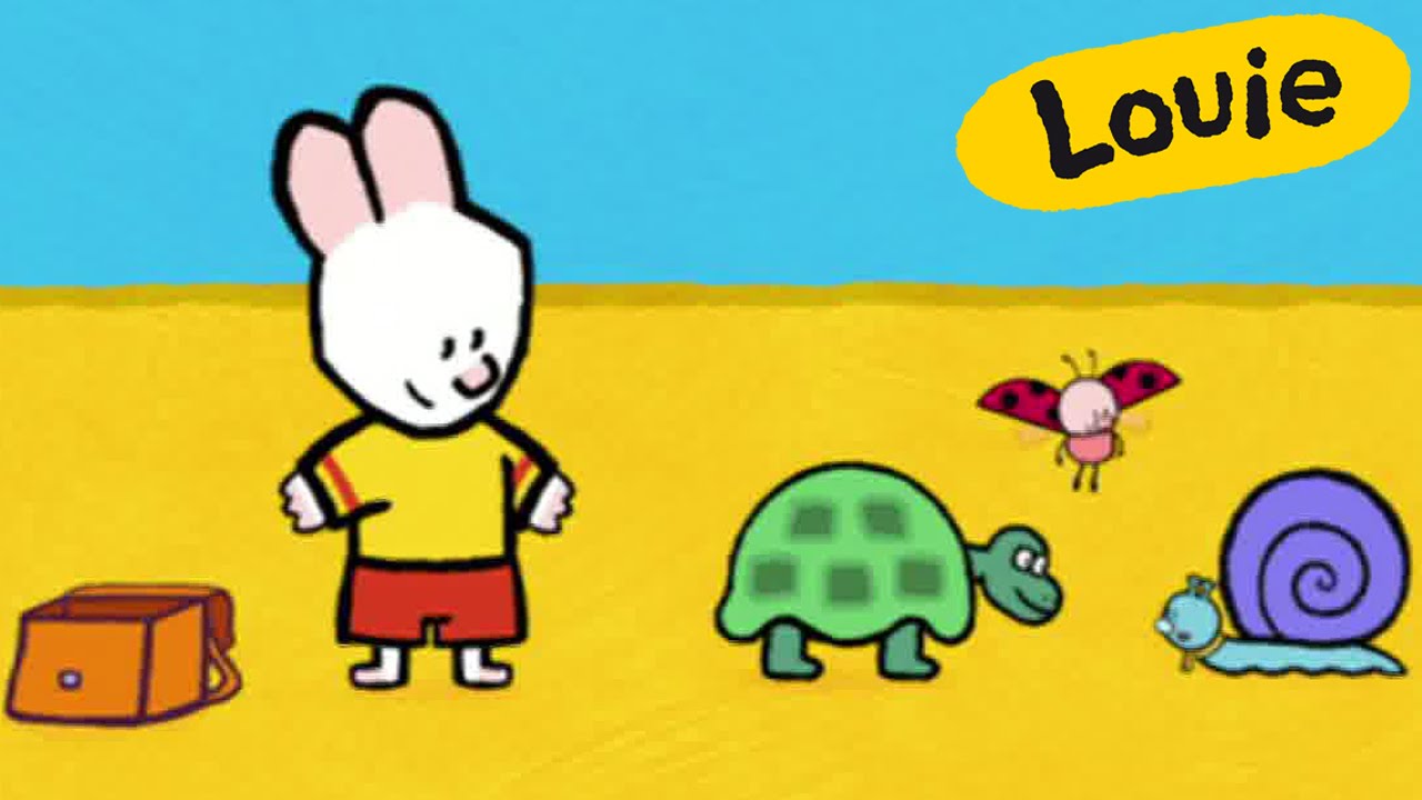 Louie, draw me a tortoise | Learn to draw cartoon for kids - YouTube