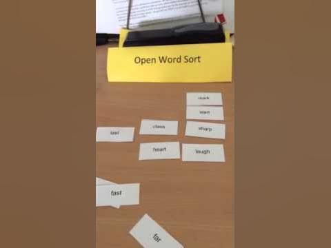 Open word sort - YouTube