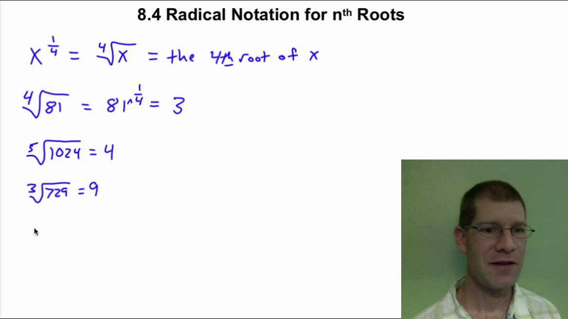 Algebra 2 8 4 Radical Notation For Nth Roots YouTube algebra-2-8-4-radical-notation-for-nth-roots-youtube