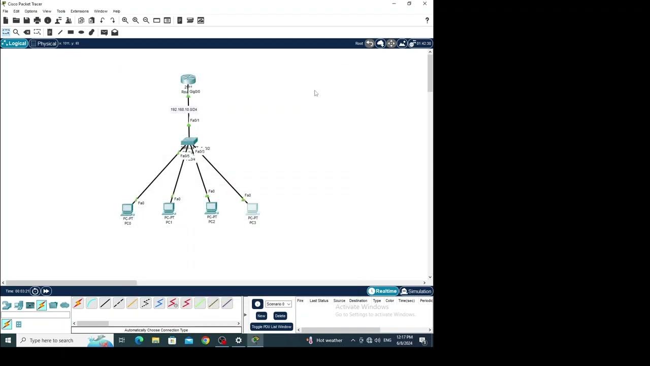 Dhcp configuration in Cisco Router - YouTube