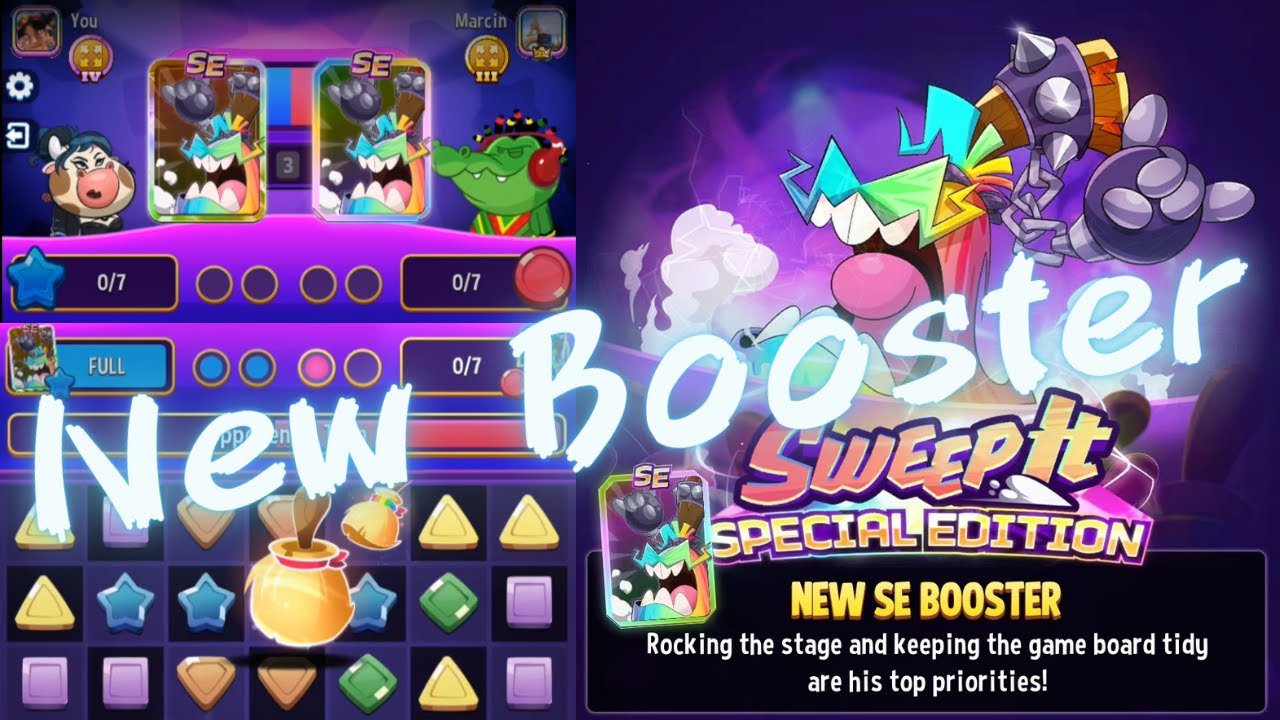 ~ New Booster~ New SE Booster Sweeplt Gameplay, Match Masters - YouTube