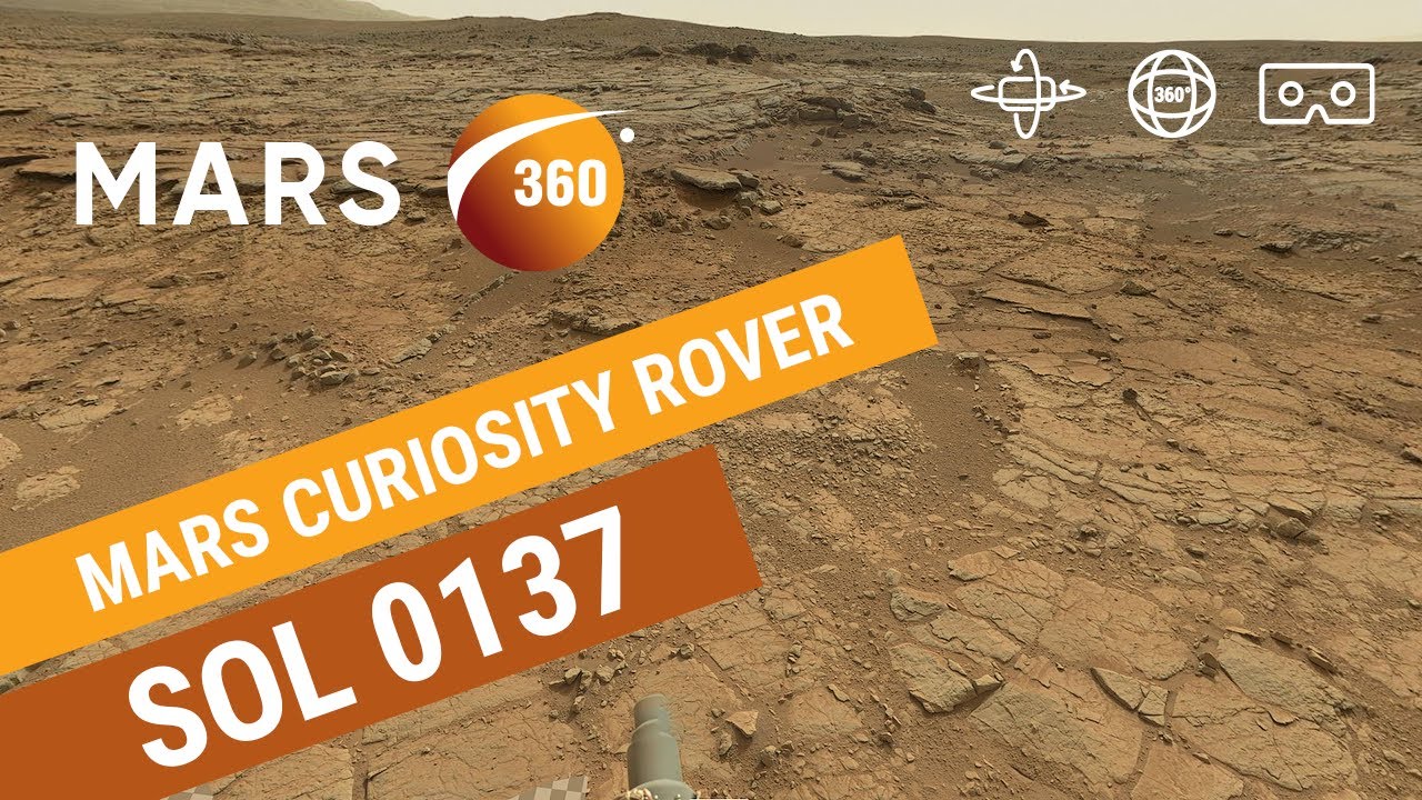 Mars 360: NASA's Mars Curiosity Rover - Sol 137 (360video 8K) - YouTube