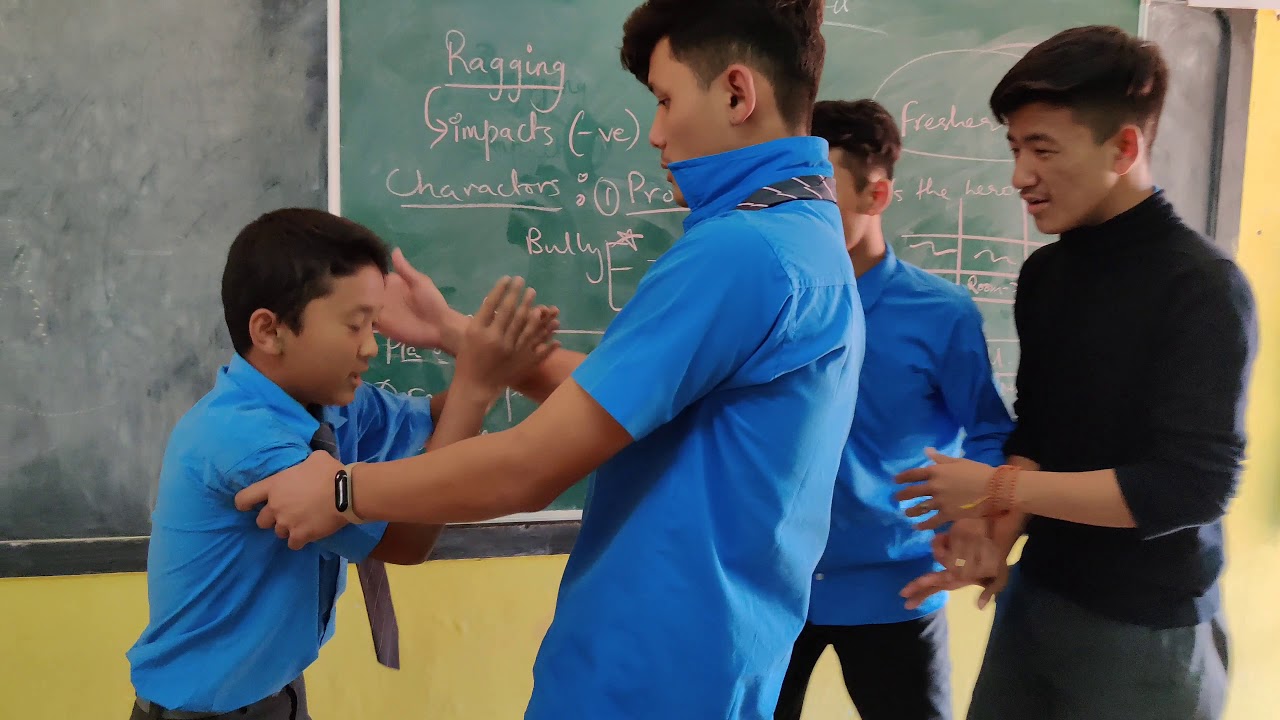 Anti-ragging. A short skit rehearsal by STS Chandragiri, Odisha | Film ...